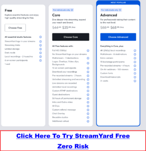 StreamYard Pricing (2025): Full Comparison of Plans, Features ...
